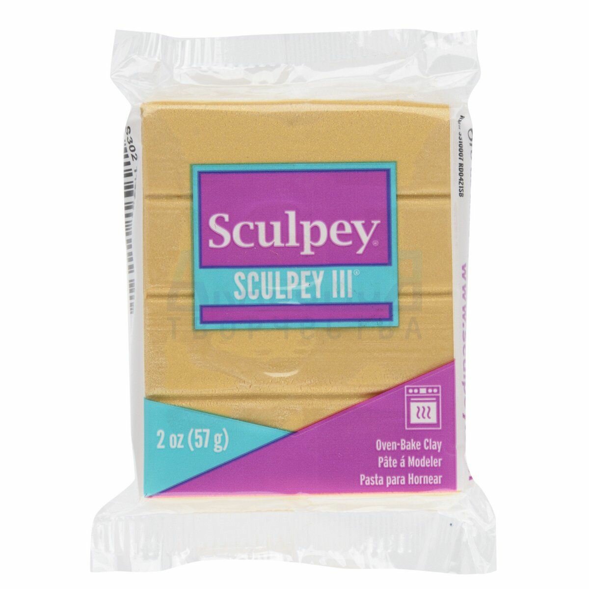 Полимерная глина Sculpey III 1132 цвет ювелирное золото 57 гр.
