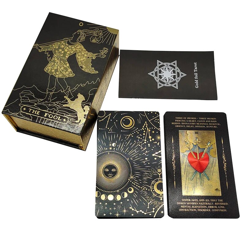 Таро Gold Foil Tarot Sun moon star