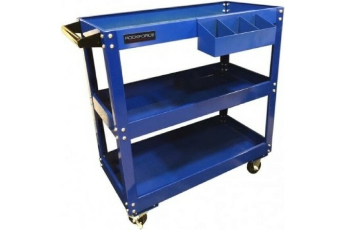 ROCKFORCE Тележка инструментальная 3-х полочная с держателем отверток RF-1141343A