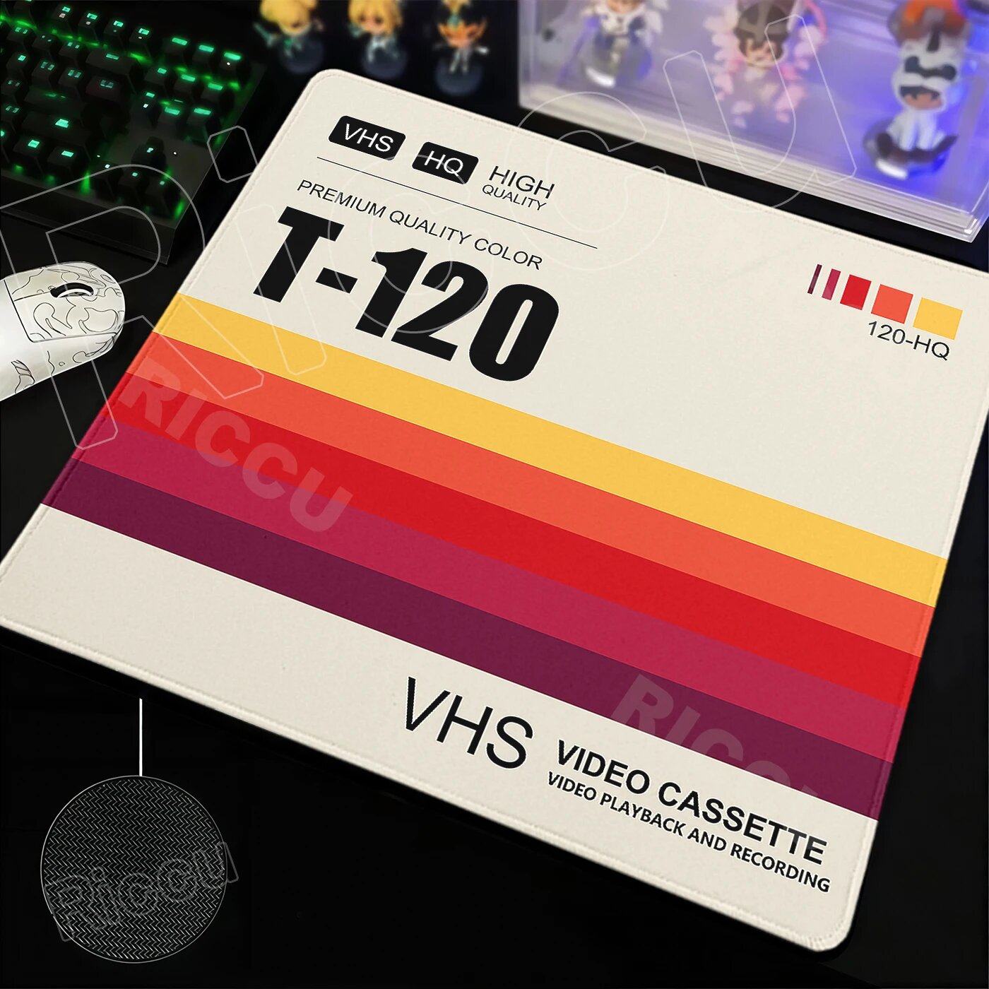 Riccu Коврик для мыши VHS 350x250MM, Style-7