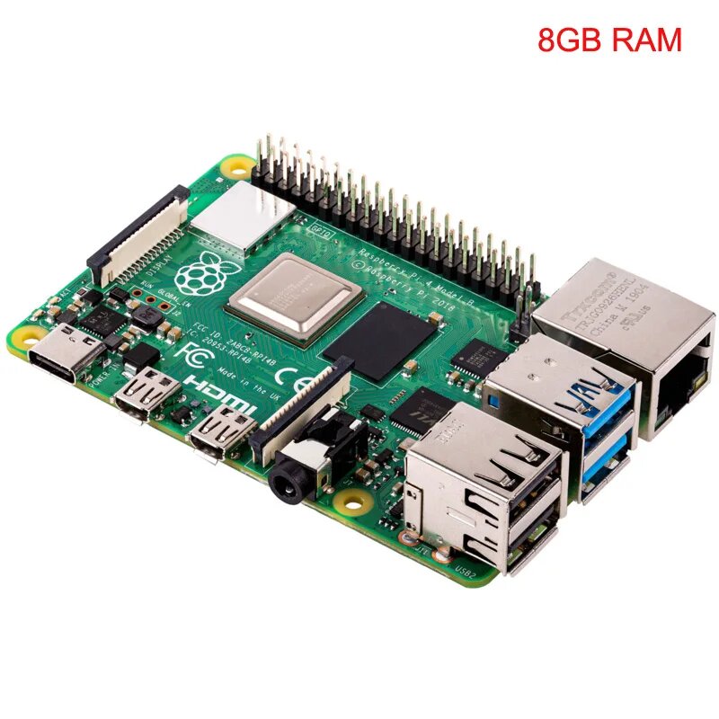 Raspberry Pi 4 Model B 1GB 2GB 4GB 8GB UNISTORM Зеленый, 8G