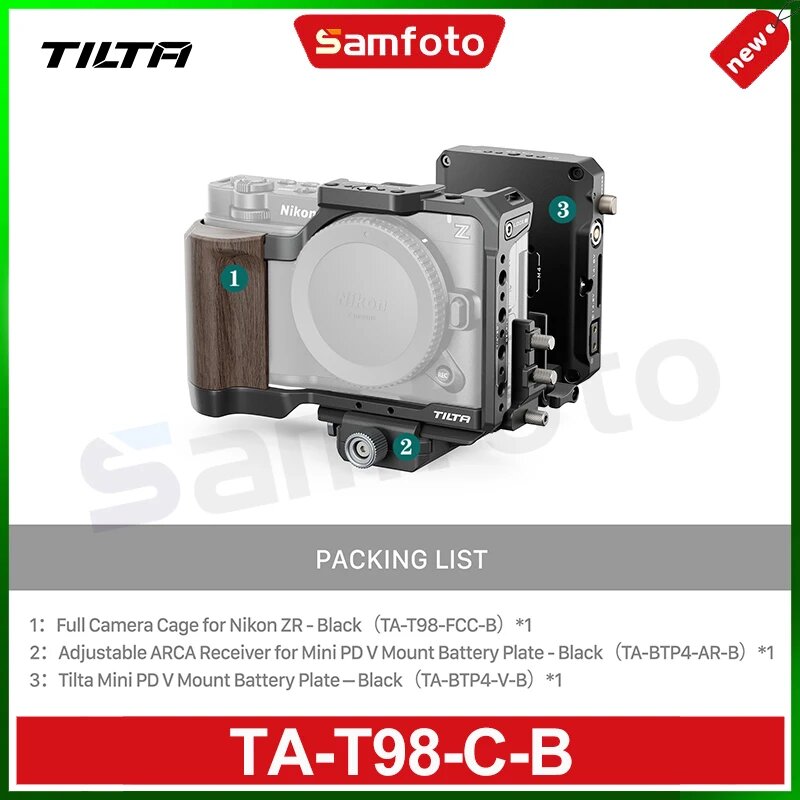 TILTA Клетка для Nikon ZR, черная TA-T98-C-B