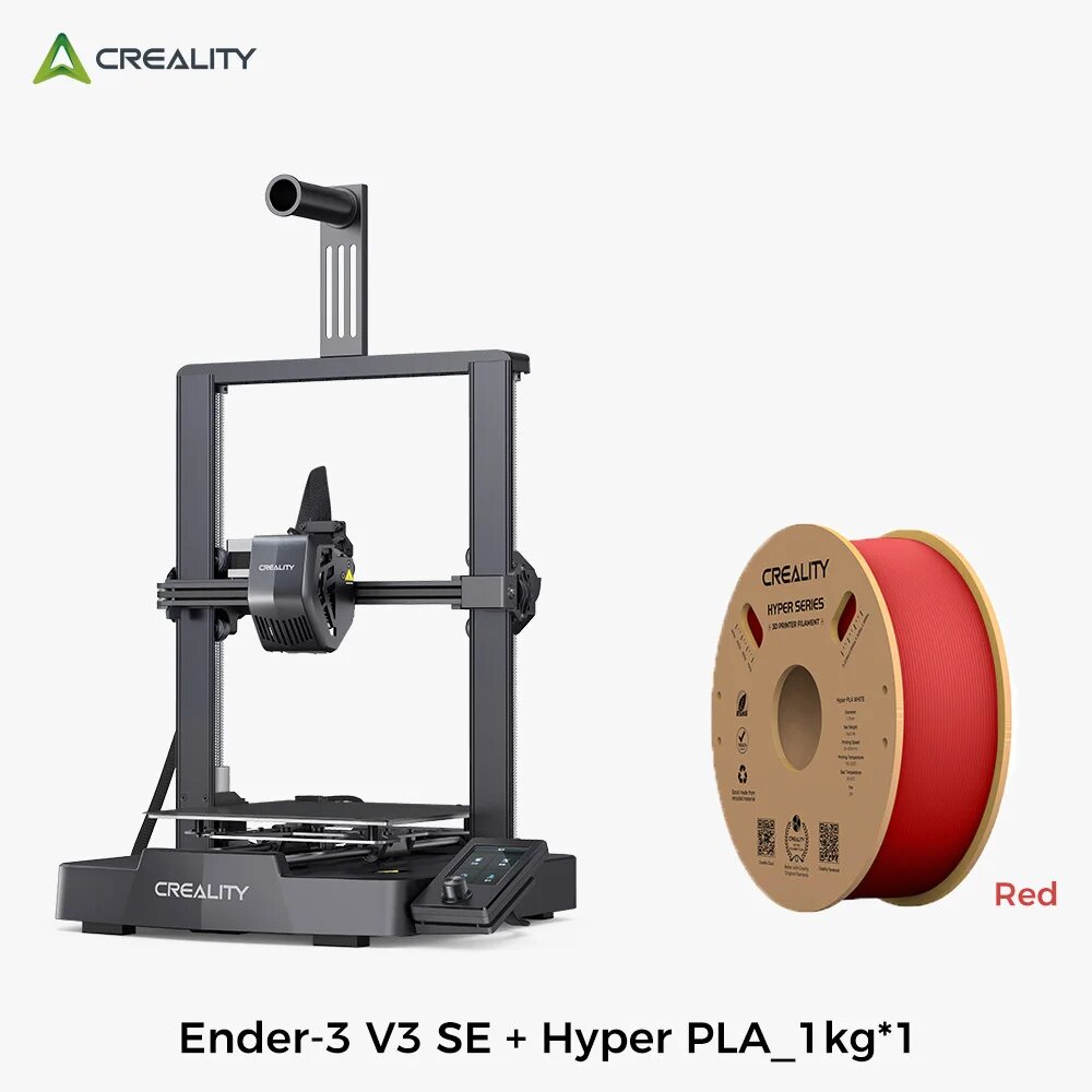 3D-принтер Creality Ender 3 V3 SE 250 мм/с CR Touch автоматическая уравнивание, экструдер Sprite, двойная ось Z и ось Y, автоматическая загрузка филамента