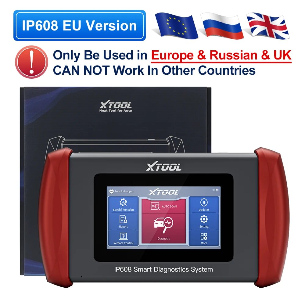 Сканер автомобилей XTOOL InPlus IP608. Инструменты для диагностики автомобиля всех систем. 31+ сервисов. Добавлен CAN FD. Сканер OBD2. Безлимитное бесплатное обновление на всю жизнь.