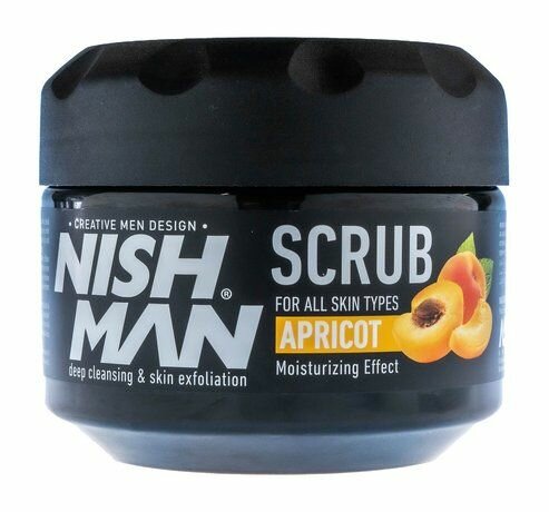 Nishman Apricot Moisturizing Scrub, Увлажняющий скраб для лица с ароматом абрикоса, 300 мл