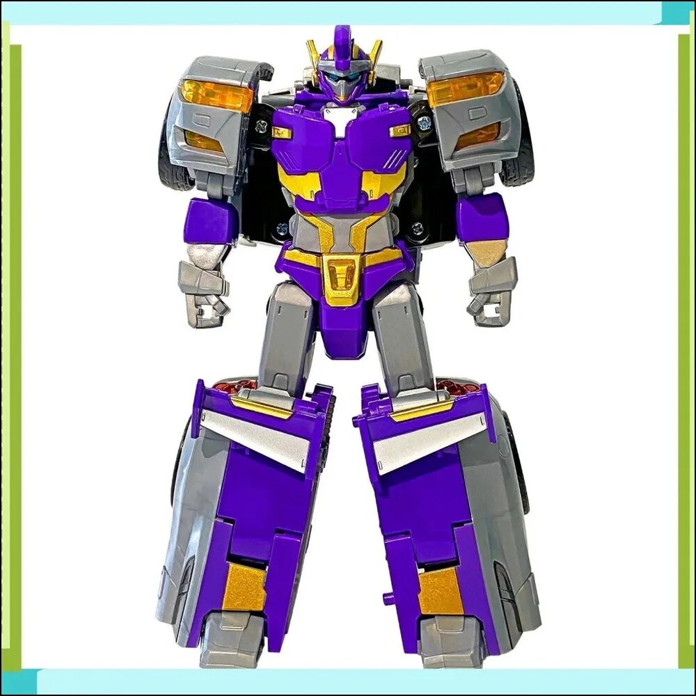 Трансформер Metal Cardbot Wild Guardy, сиреневый/серый, ABS пластик/металл, 15.1 см — фото 1