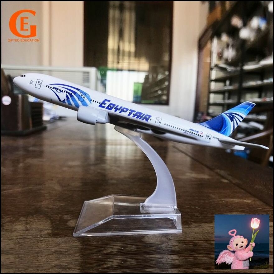 Металлическая Модель Самолета Боинг 777, Авиация Египта B777