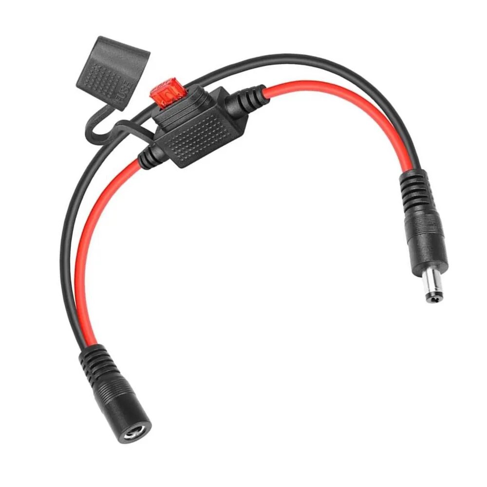 Прочный удлинитель 14AWG с предохранителем 10А для быстрого отключения LED-лент и систем видеонаблюдения, 1 упаковка