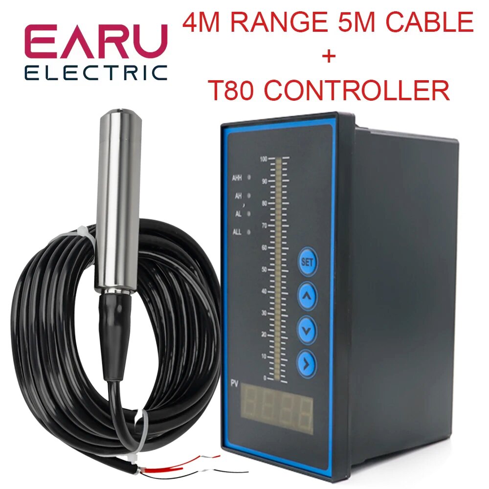 Датчик уровня жидкости EARUELECTRIC level transmitter 4m range 5m cable