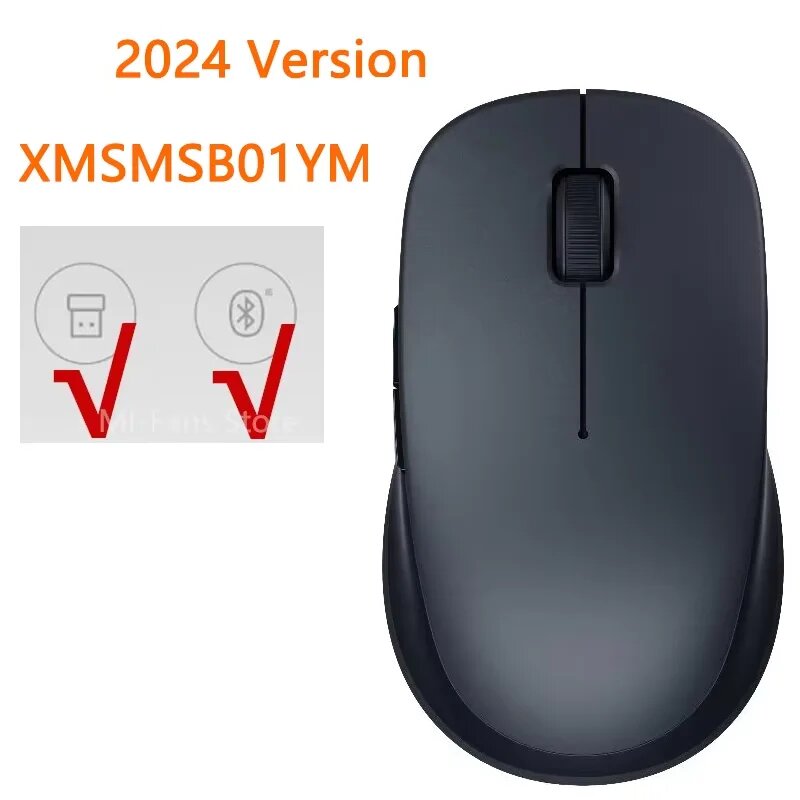Беспроводная мышь MIJIA Dual-Mode Mouse 2 1200DPI черный