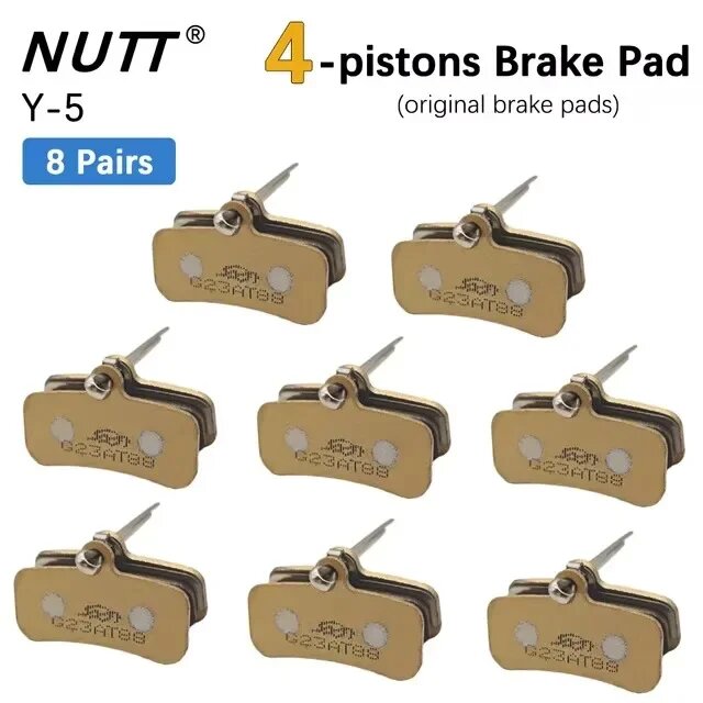Тормозные колодки NUTT Y-5 A5-D керамика 2/4 поршня 4-pistons 8 Pairs