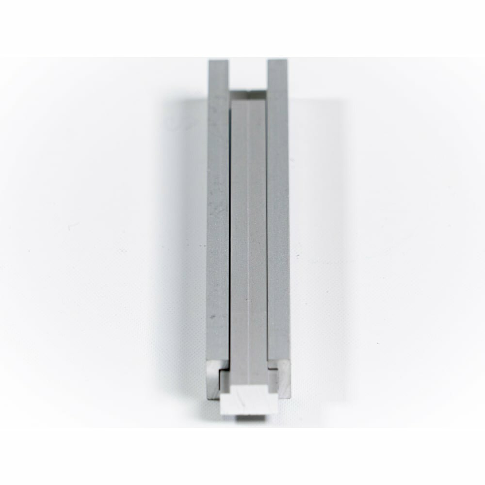 Профиль-ползун PR TR013/1SM 13 мм, 0.5 м, 0.147 кг, анодирование, серебро матовое GlobalTOOLS GT-005-106-0001 — фото 1