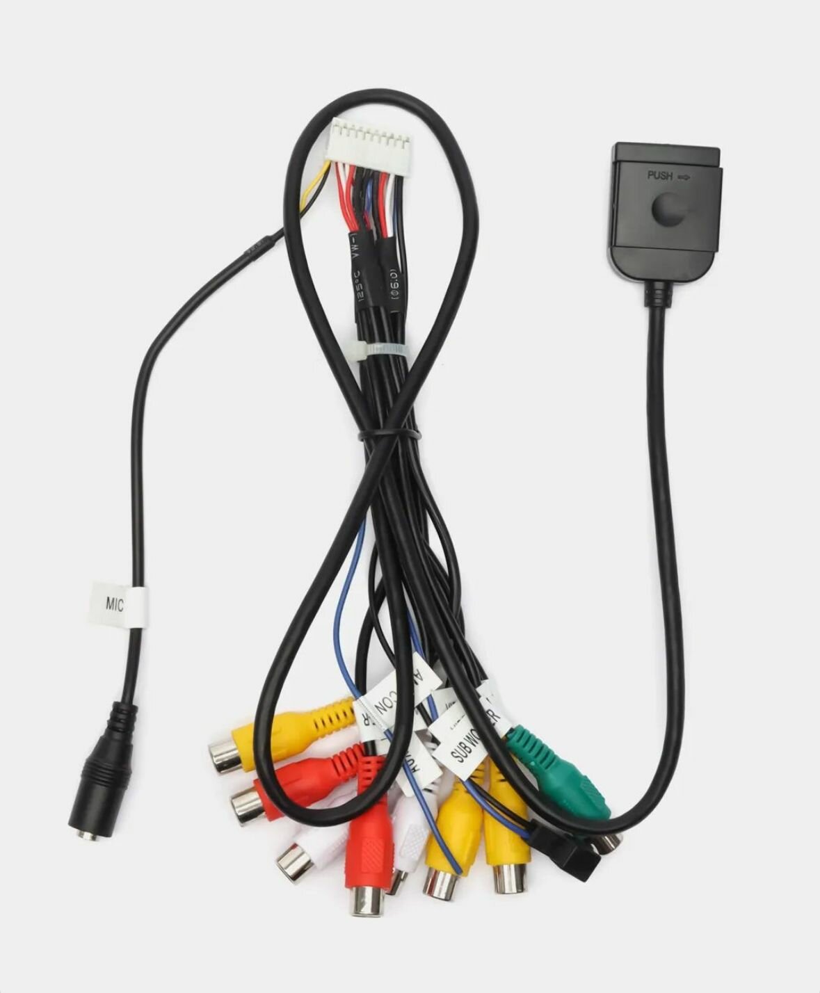 Хвост rca android fan mic sub aux lin андроид