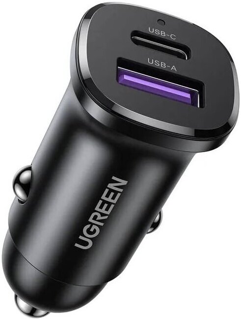 Автомобильное зарядное устройство Ugreen EC305 30W черный