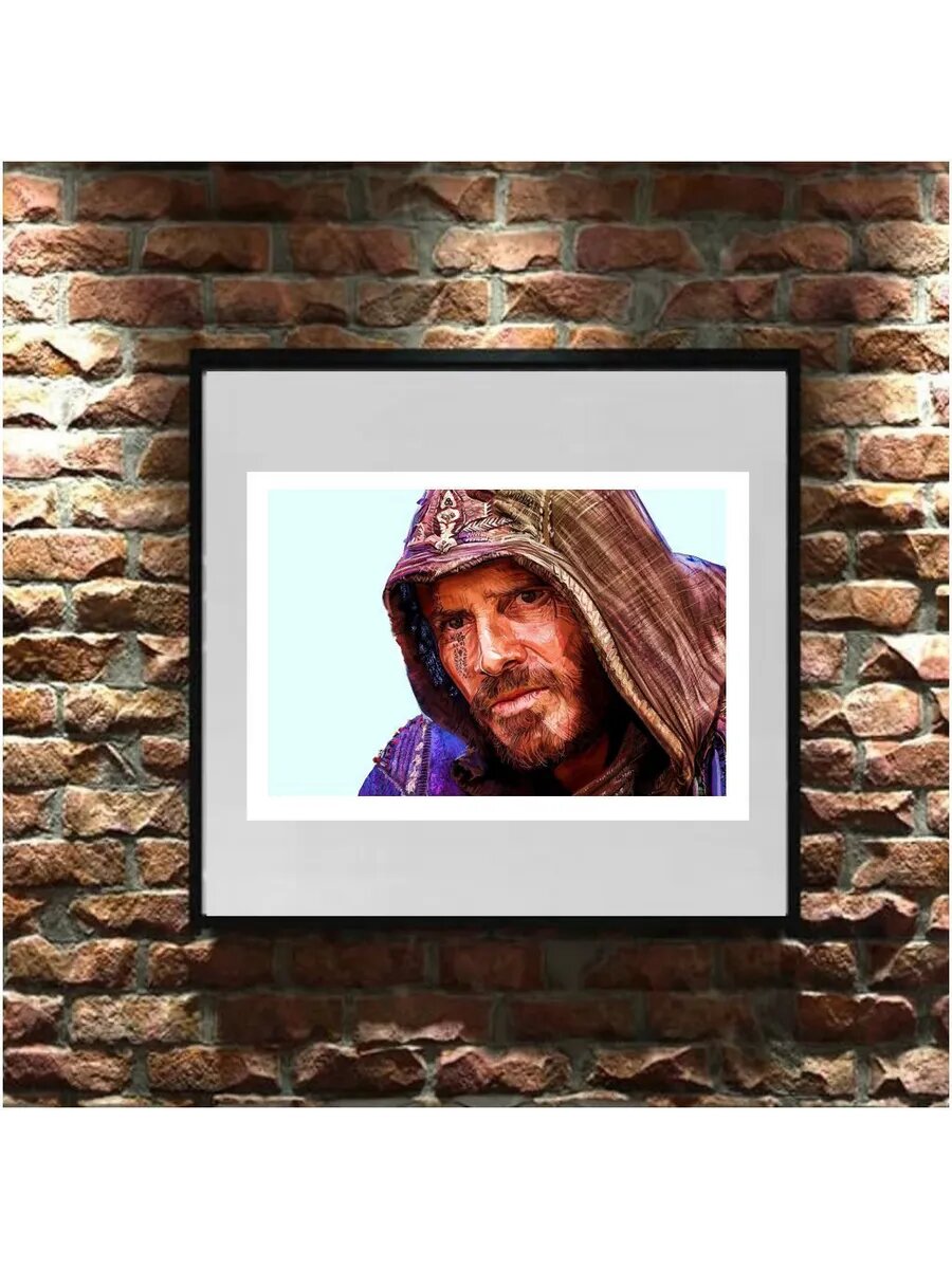Плакат "assassin s creed michael fassbender" А4