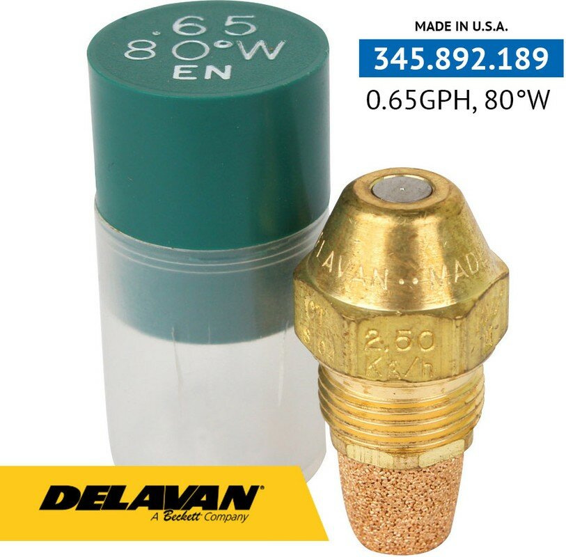 Топливная форсунка Delavan 0.65GPH, 80W (1) P0065-80W1