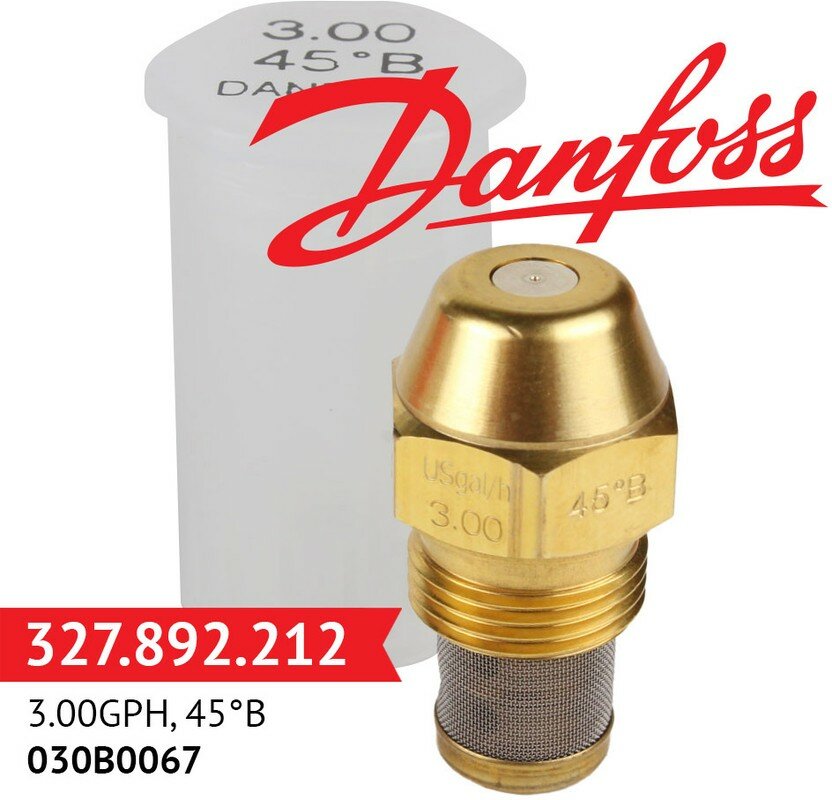 Форсунка Danfoss 3.00GPH,45В 030B0067