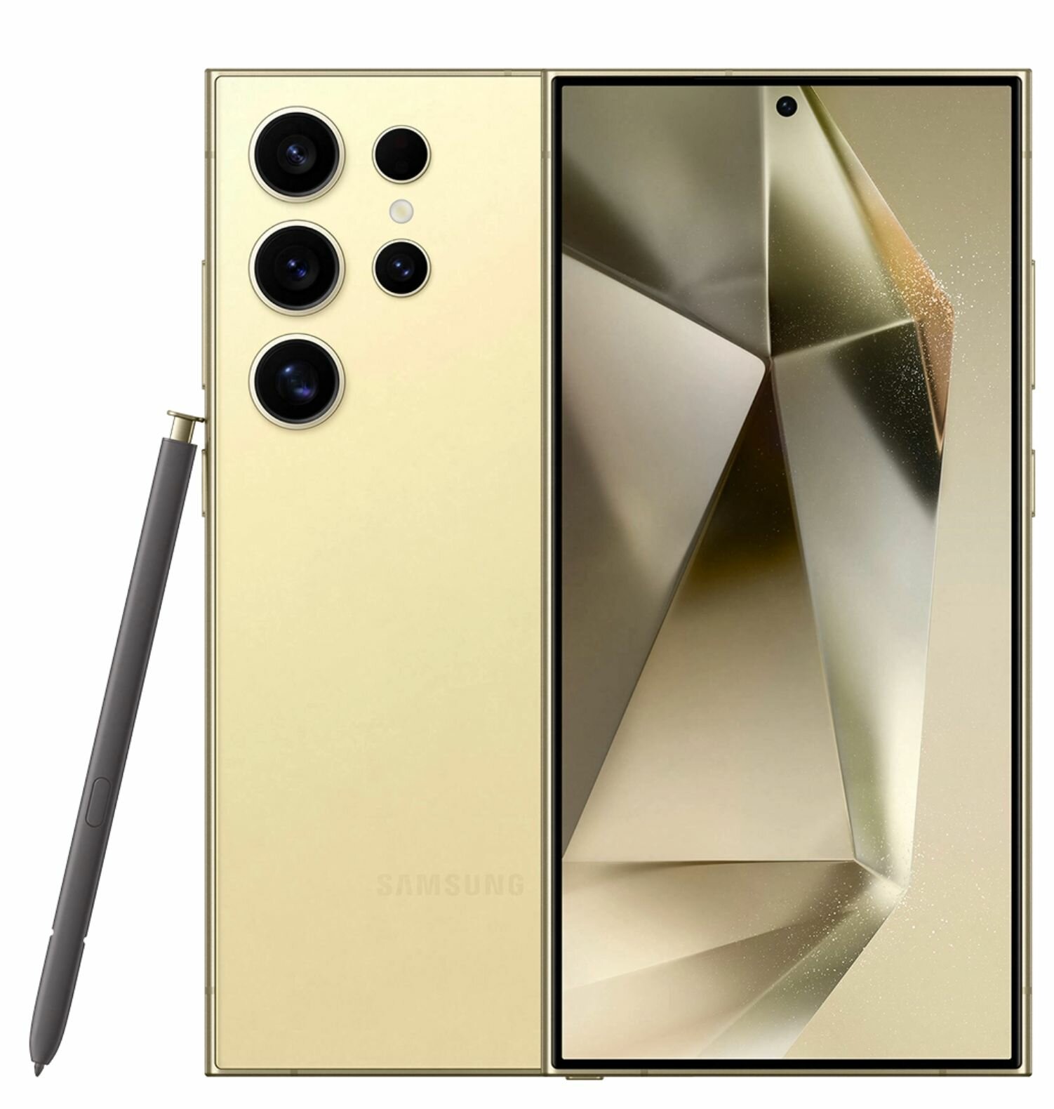 Смартфон Samsung S24 Ultra, 12/256 eSIM + SIM Nano-SIM, желтый.