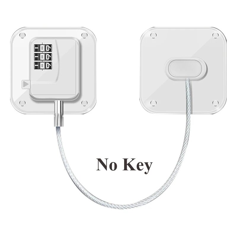 Детский металлический замок безопасности MS1235 White Password