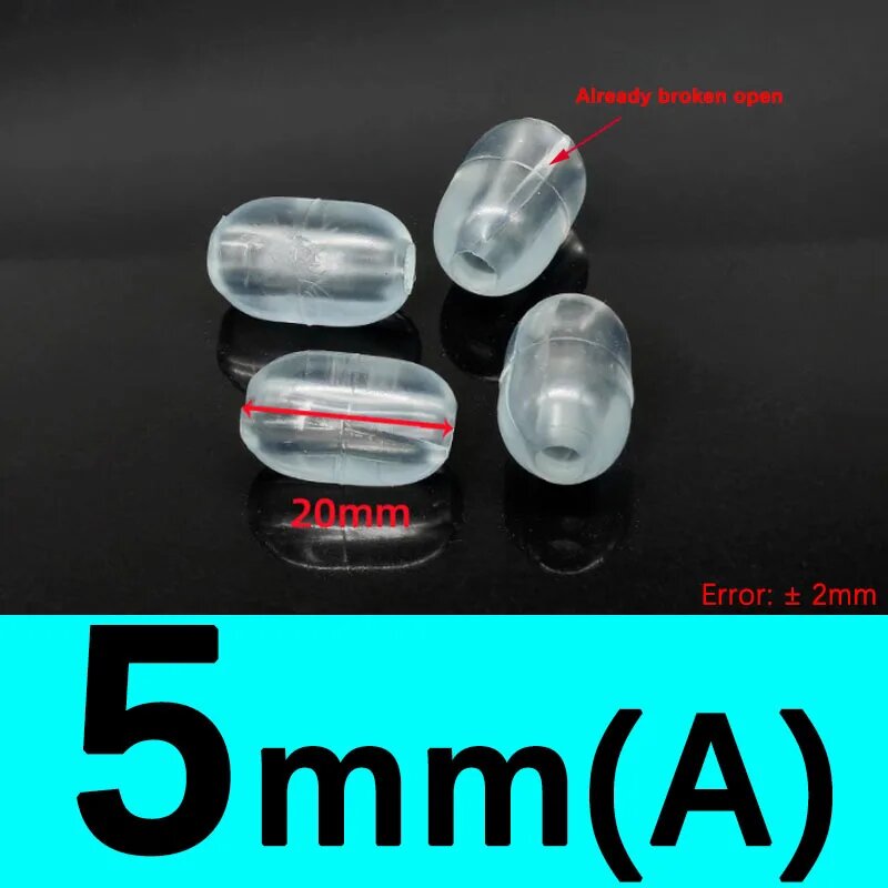 Пластиковый зажим для открытой трубы из полипропилена, подставка для ног, 10Pcs, 5mm Clear(A)