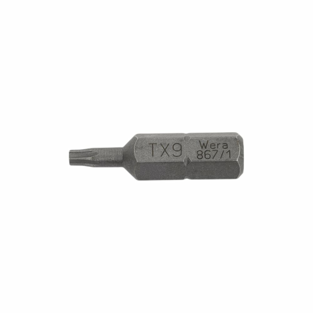 Бита вязкая твердость TX 9, 25 мм, 1/4" WERA WE-066496