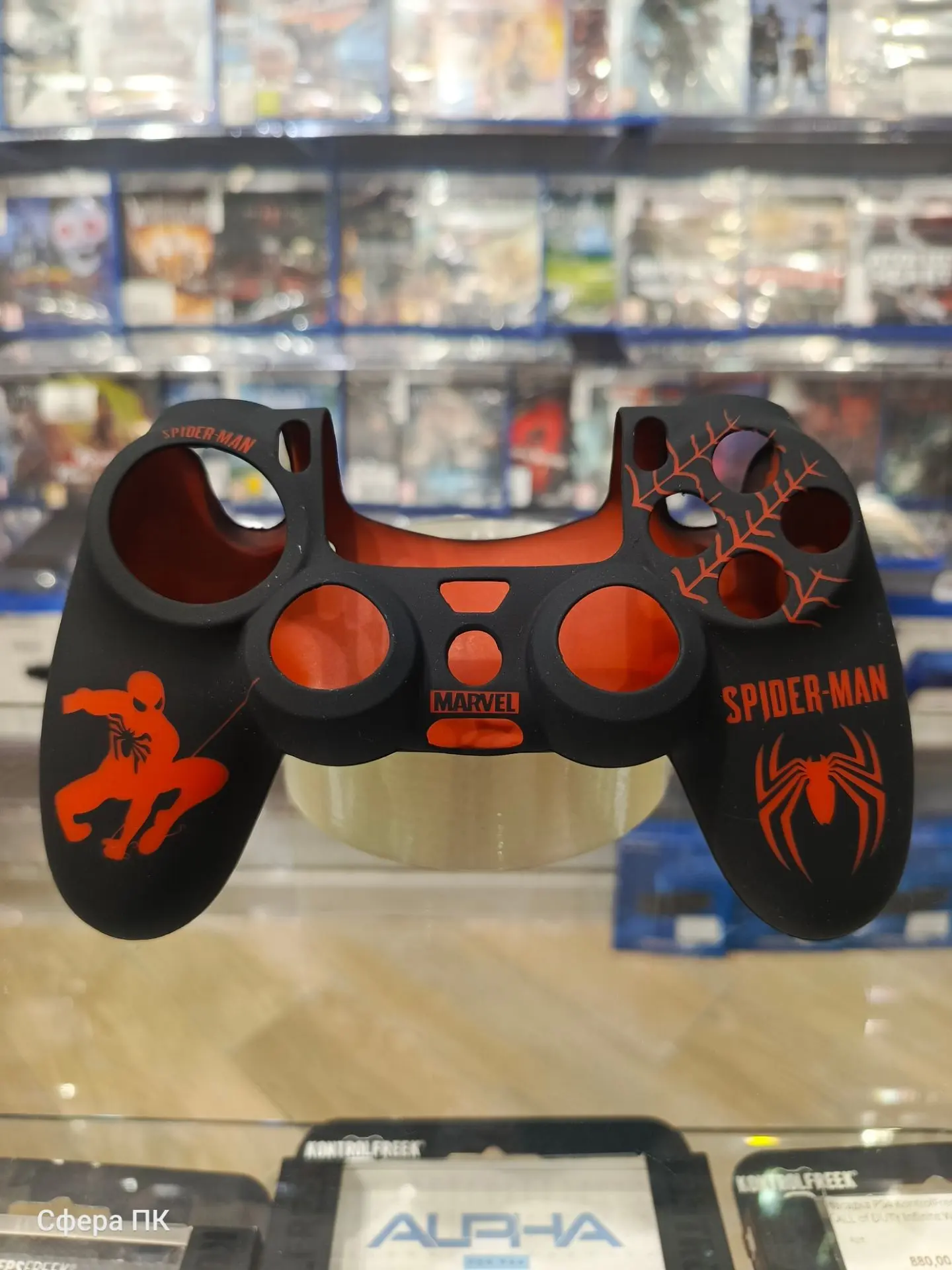 Чехол защитный PS4 Silicone Case for Controller Marvel's Spider-Man |23(SPC)