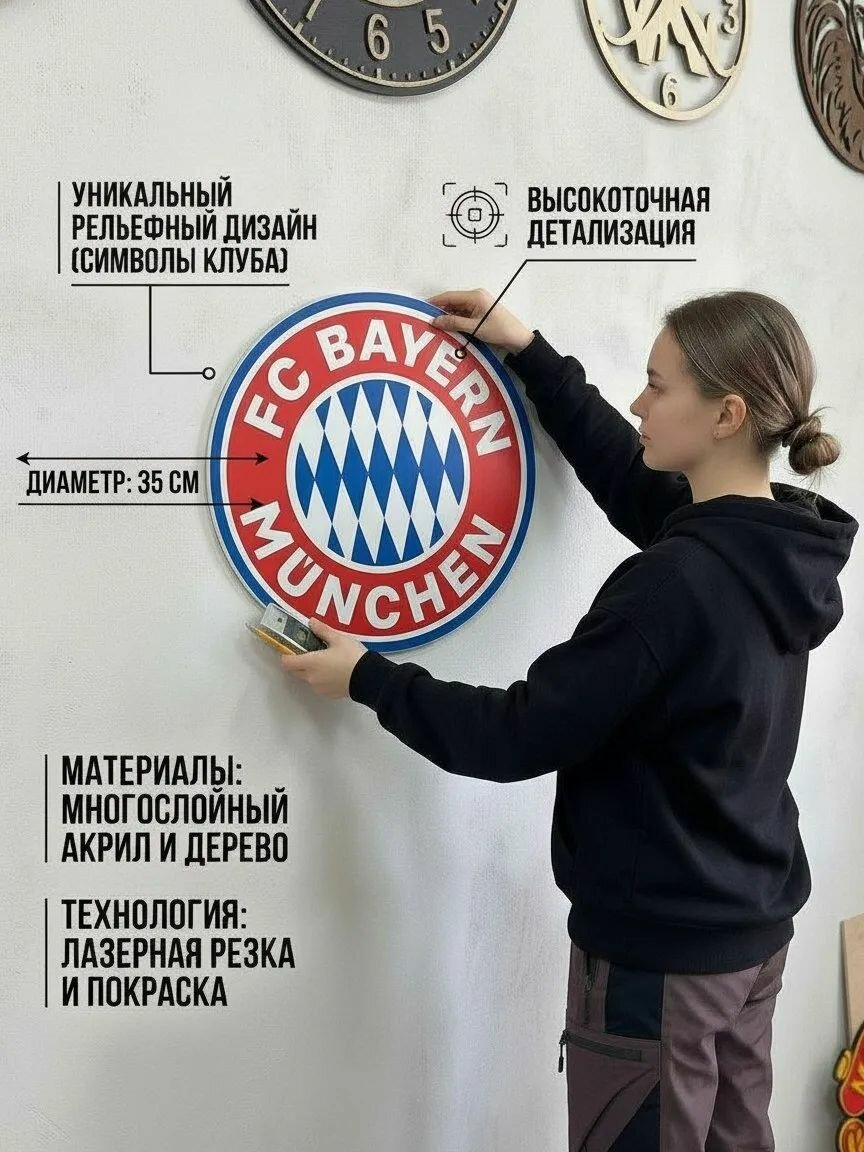 Эмблема ФК Бавария на стену