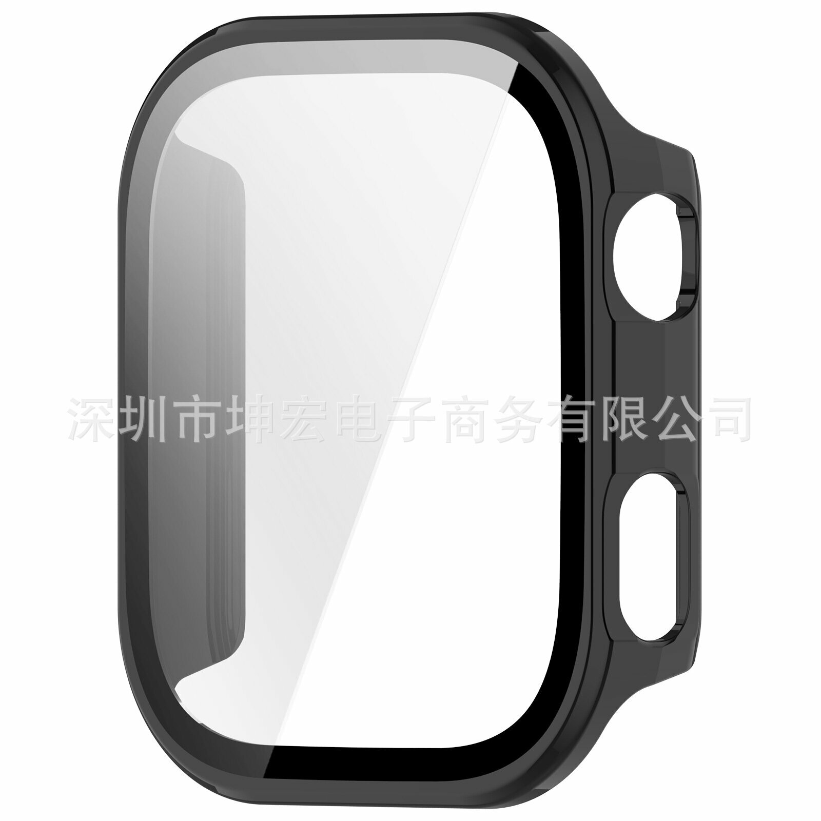 Полный чехол-защита для Redmi Watch 6, черный, ударопрочный и антицарапающийся с премиум мягким ТПУ материалом