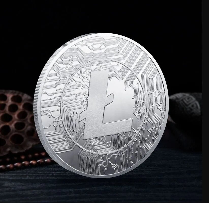 LTC Litecoin Серебряные декоративные монеты