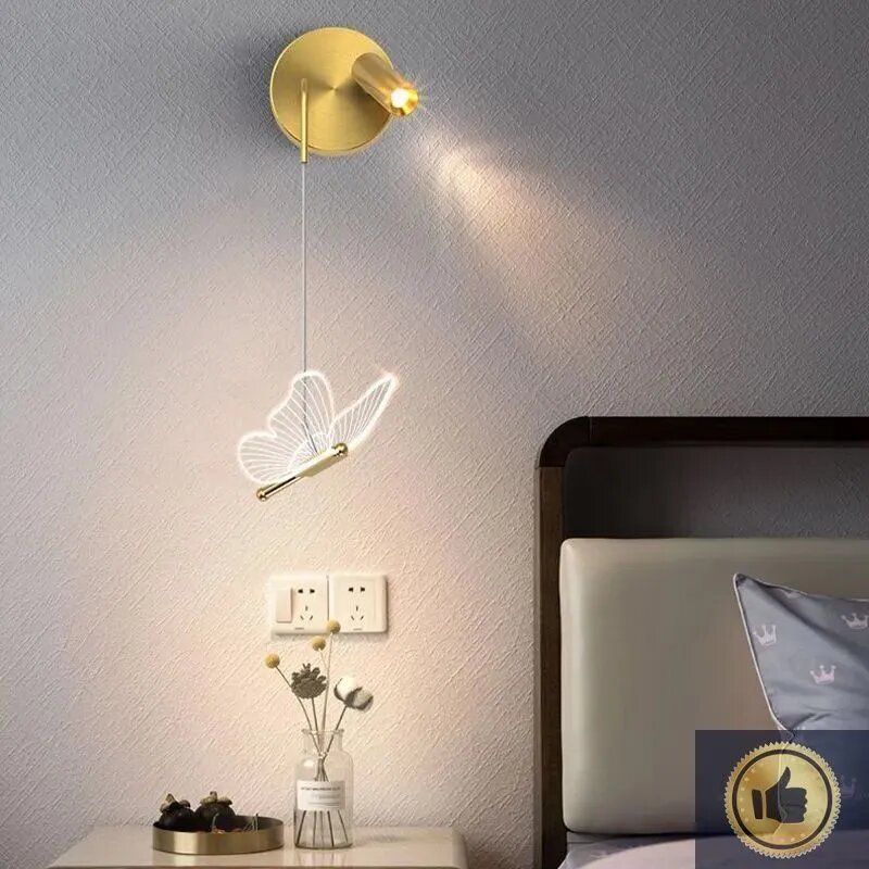 Настенный светильник, LED, 40 Вт, золотой/бежевый, металл/органическое стекло, современный