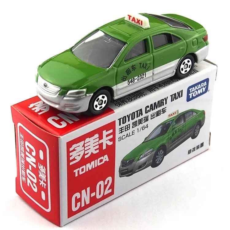 Машинка TAKARA TOMY TOMICA CN-02 TOYOTA CAMRY TAXI, масштаб 1:64