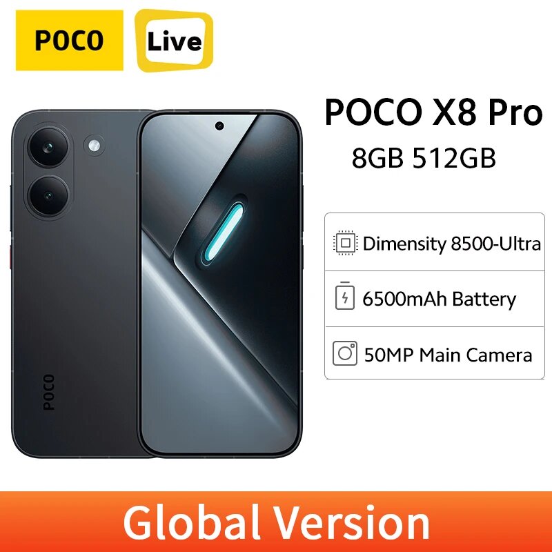 Смартфон Poco X8 Pro, 8/512ГБ, global