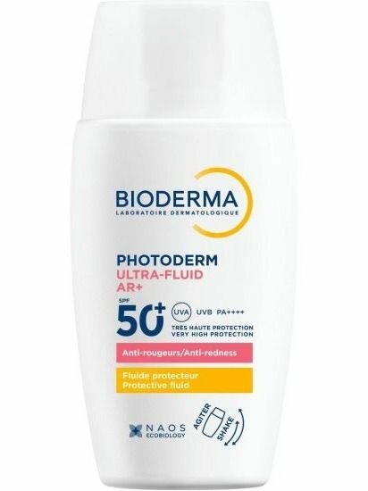 Bioderma Солнцезащитный флюид Фотодерм Ультра-Флюид AR+ SPF50+, 40 мл
