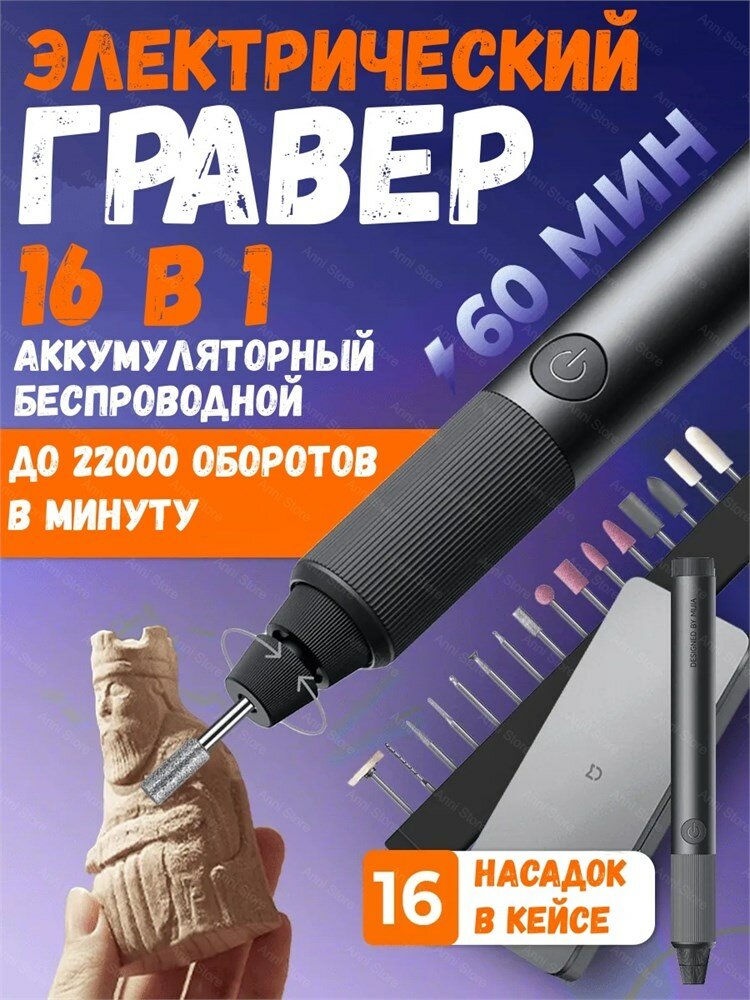 Mijia Электрический Гравер Mijia Grinding Pen 16 в 1 MJDMB001QW BHR8698CN