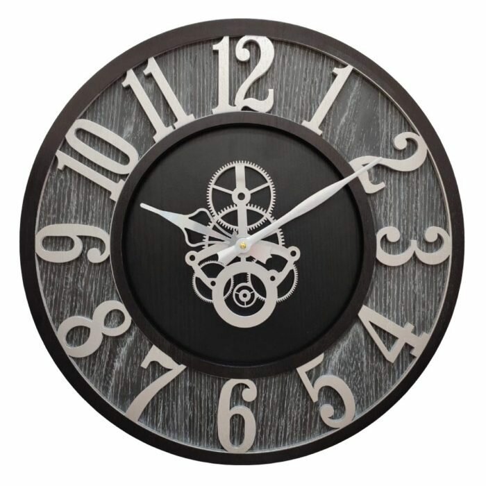 Настенные часы "Kairos Wall Clocks" KM408GSA, кварцевые, МДФ, черные