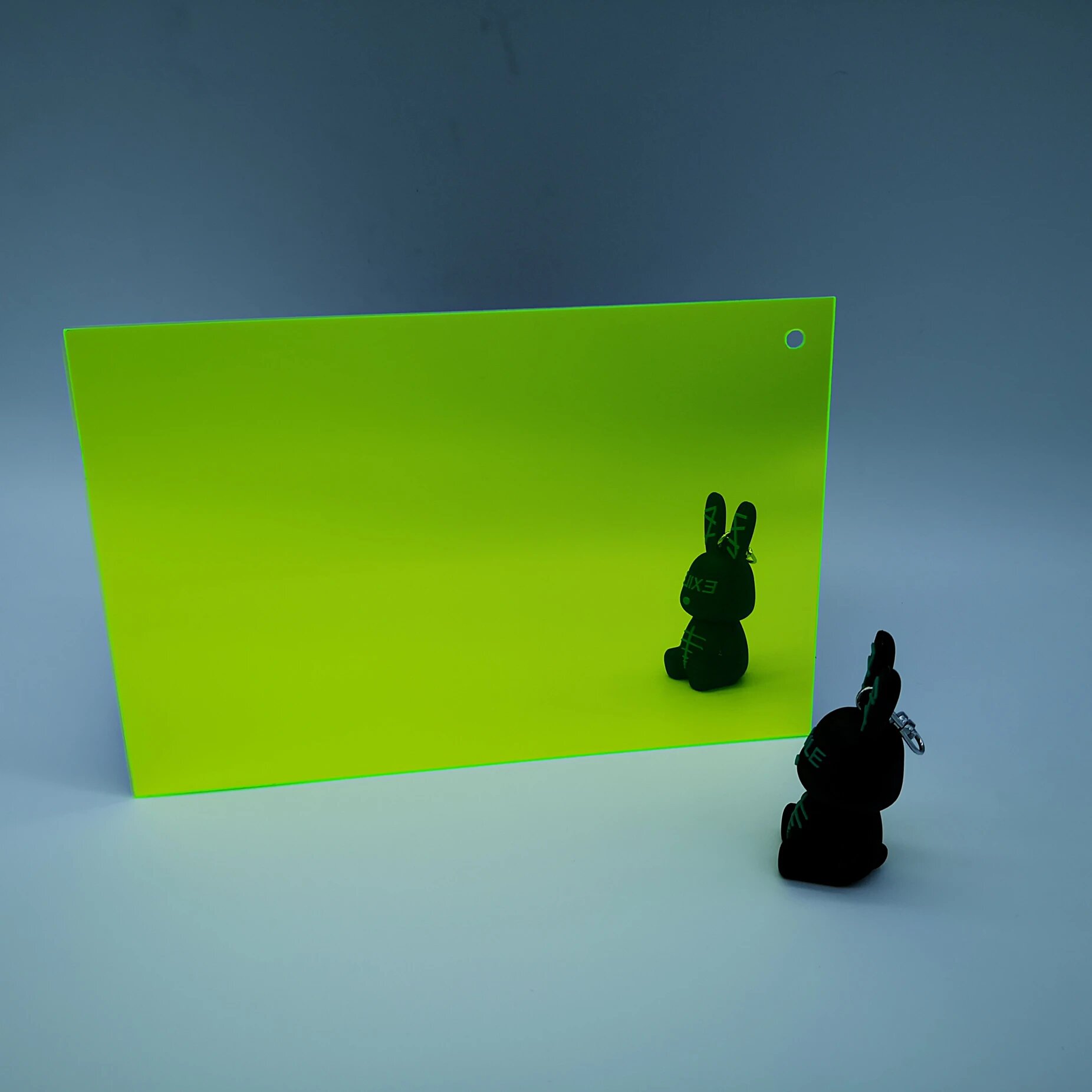 Цветные акриловые зеркальные листы 1.5 мм Зеленый, 2PCS 200X200X1.5mm, Light Green Mirror