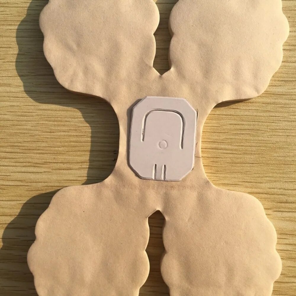 Бумажная гирлянда с листьями 3 метра Бежевый, Beige