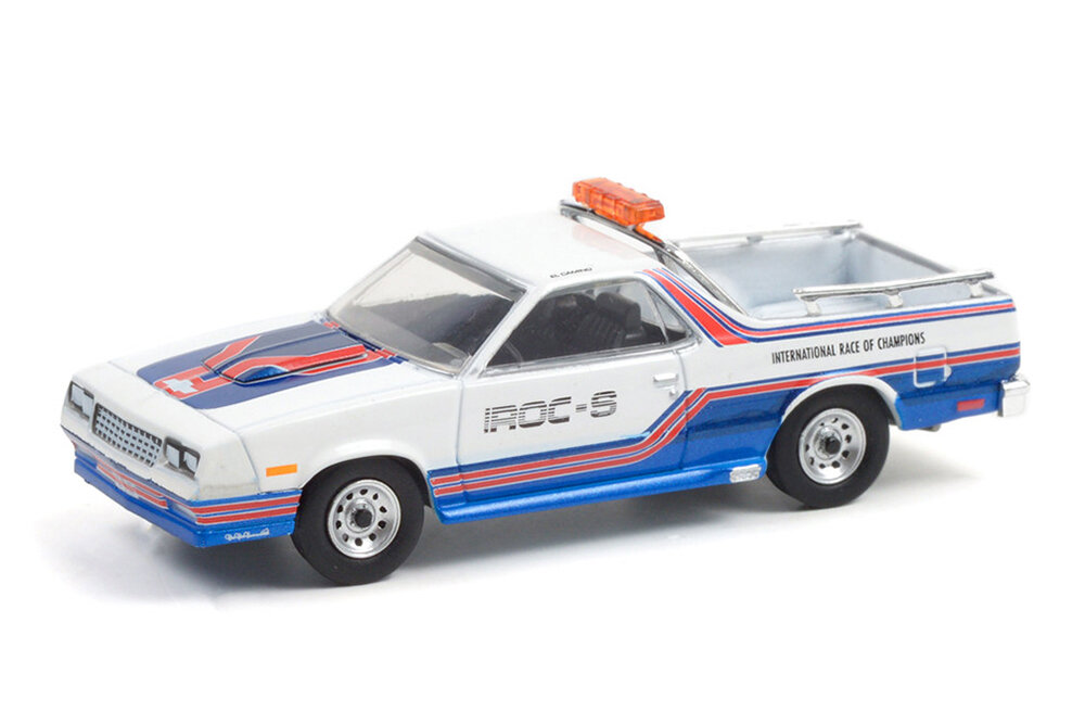 Chevrolet el camino ss international race of champions official pace car iroc-s #001 1985 (длина модели 6-10 см)