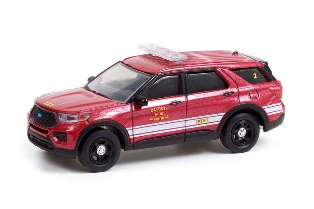 Модель коллекционная GREENLIGHT Ford police interceptor utility "detroit fire department" 2020 (длина модели 6-10 см)
