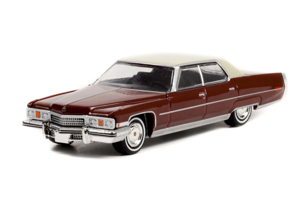 Модель коллекционная GREENLIGHT Cadillac sedan deville 1973 (из к/ф "рокки") (длина модели 6-10 см)