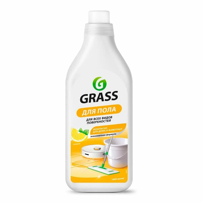 Средство для мытья пола "Arena" с лимоном GRASS, 1 л
