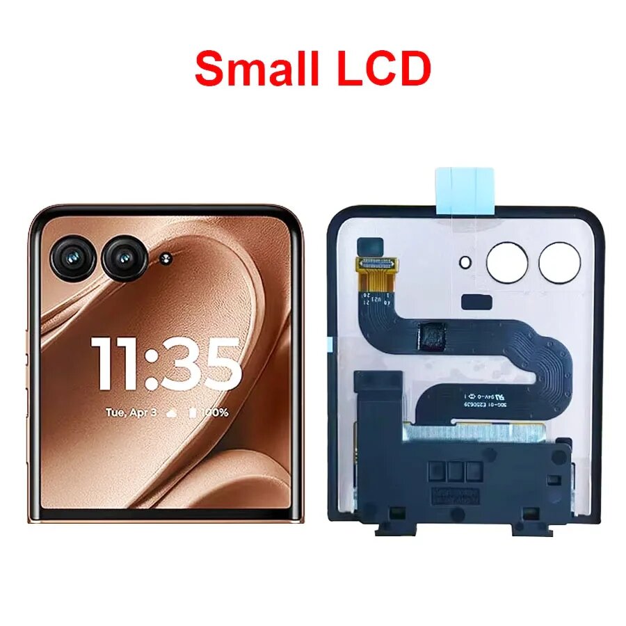 6,9-дюймовый складной LTPO AMOLED-дисплей для Motorola Razr 50 Ultra, сенсорная панель, Small LCD
