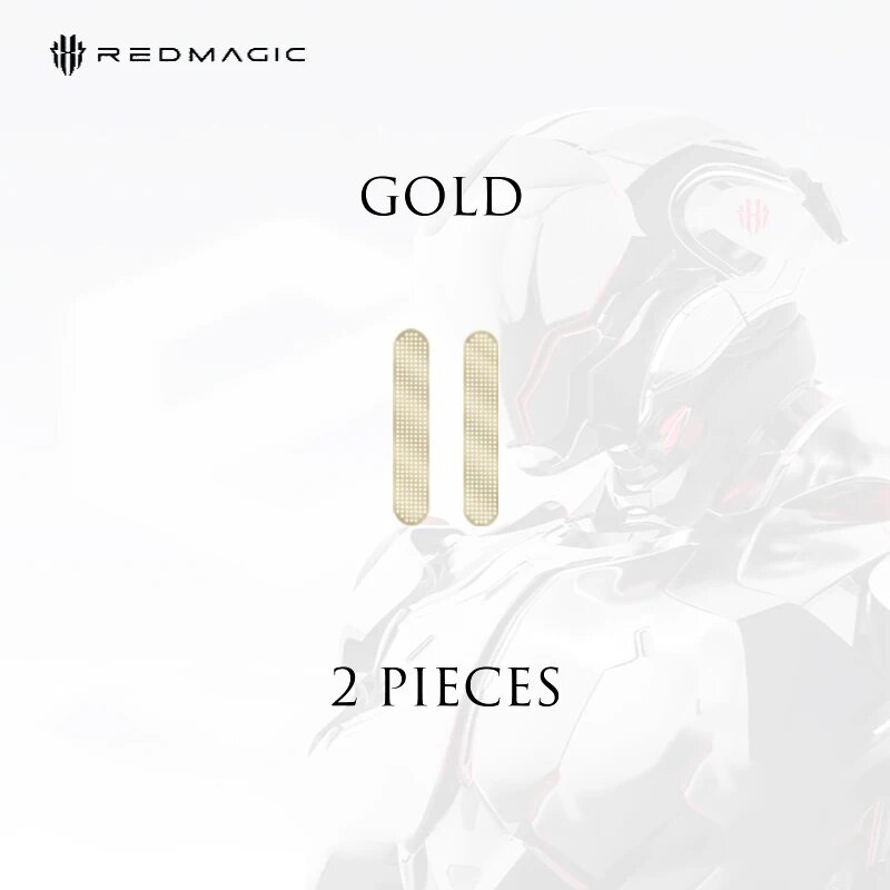 Для Red Magic 11, 10, 11s, 10s, 9s, 8s Pro Plus: пылезащитная сетка-наклейка Red Magic 7(7S), 2xGold