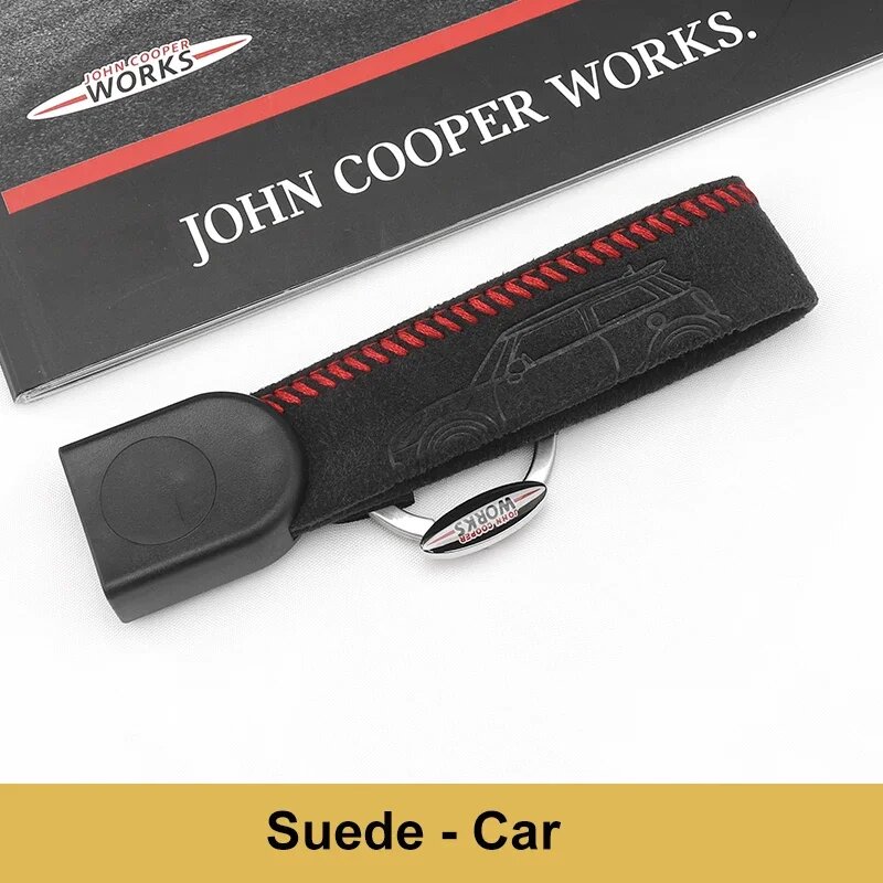 Замшевый чехол для ключей Mini Cooper JCW