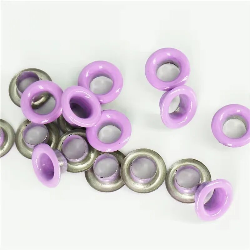 Металлические люверсы 4 мм, 100 шт. Фиолетовый, light purple