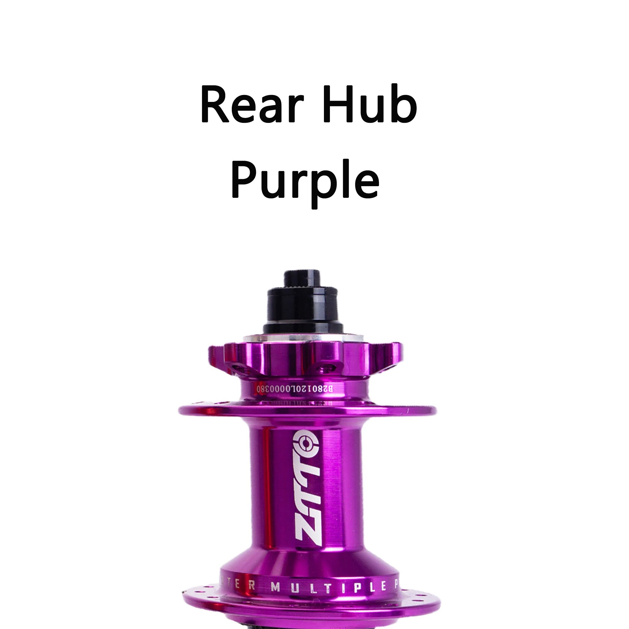 ZTTO Noise Loud Rear Hub 36 отверстий Thru Axle 135x10 Quick Release, HG, 36 Holes, Rear Hub Purple