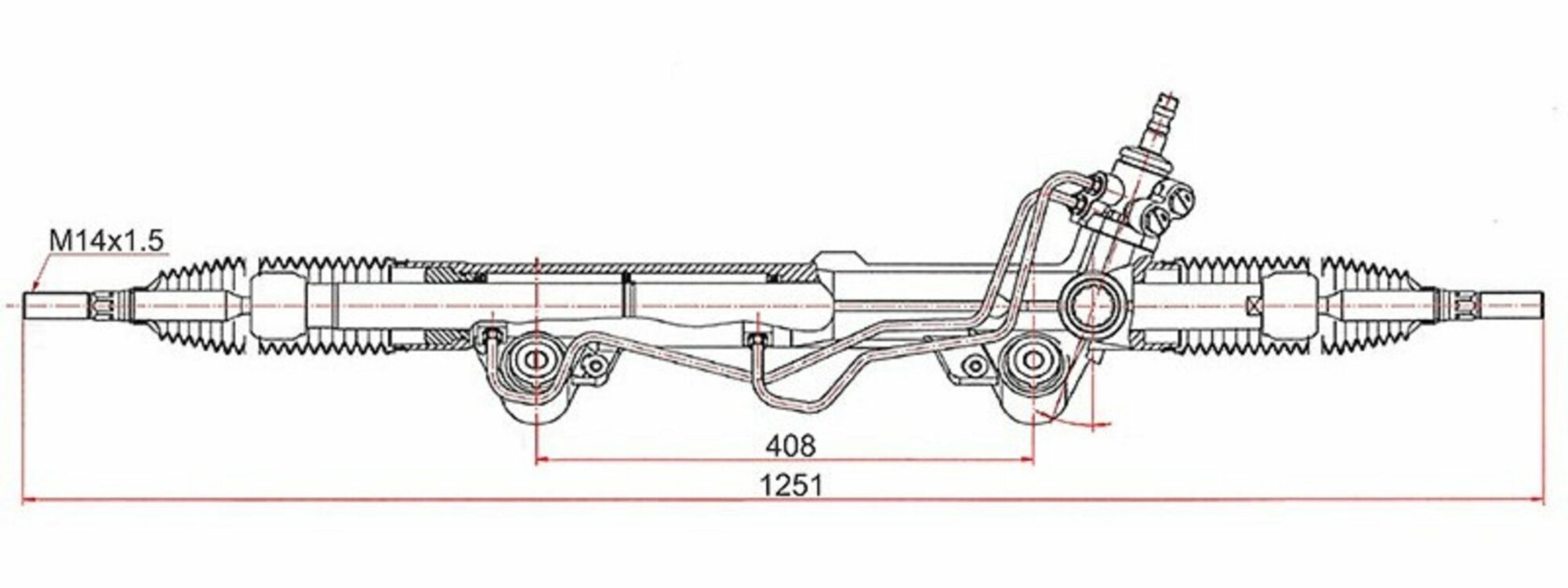 Рейка рулевая TOYOTA TUNDRA 06