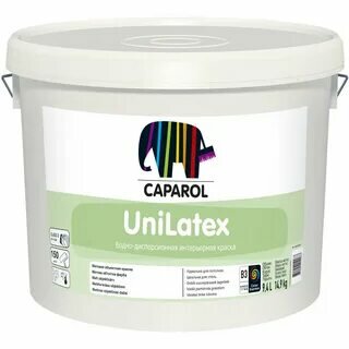 Краска интерьерная Caparol Unilatex (база !) для стен и потолков, 9.4 л