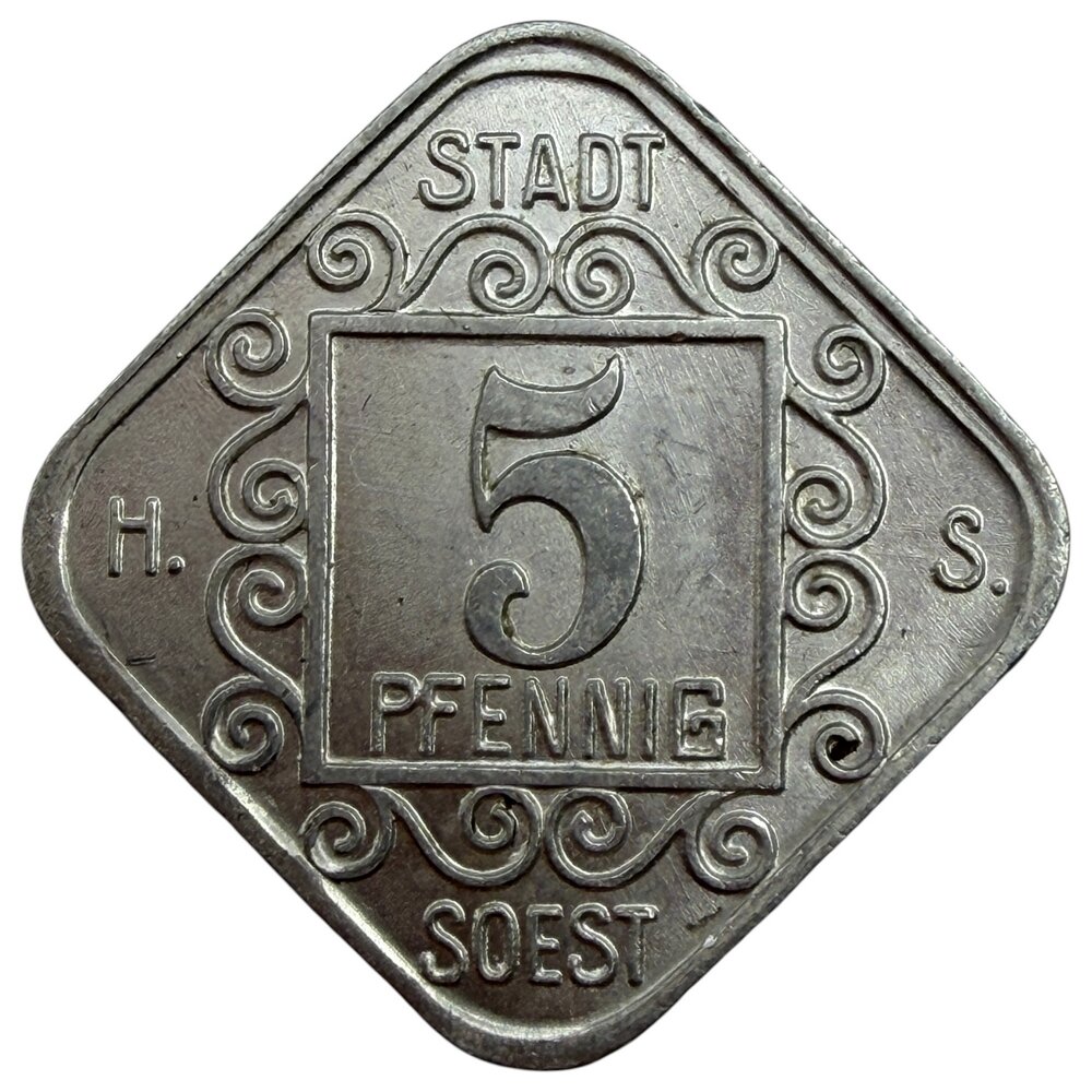 Германия, Веймарская республика, Зост 5 пфеннигов 1920 г.