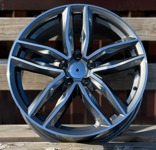 Литые диски 4 шт, комплект XF01004, R17, PCD 5x100, 7.5J, ET35, DIA57.1, цвет GMF